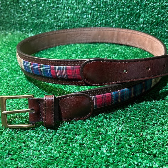 Fossil | Accessories | Vintage Fossil Leather Patchwork Belt | Poshmark